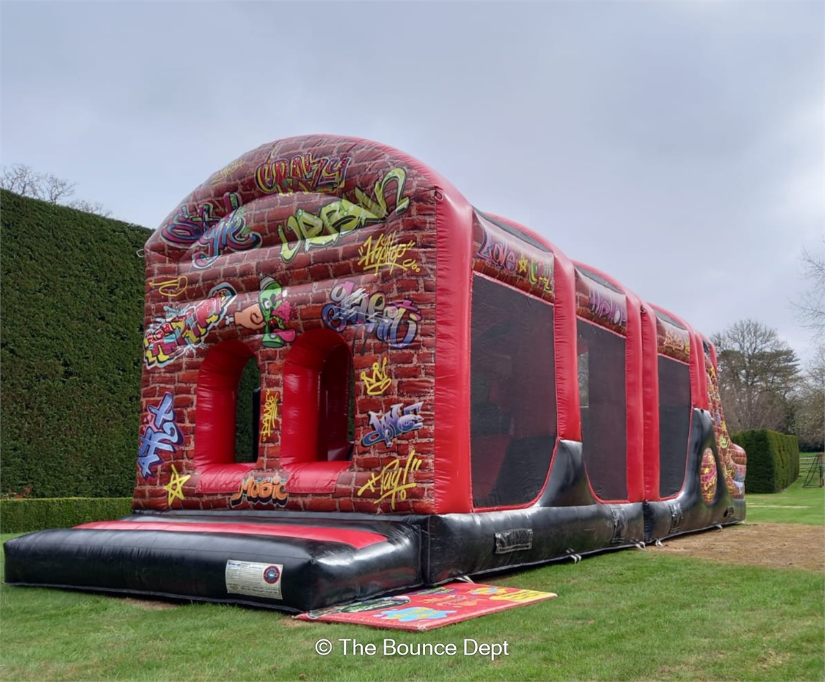 Graffiti Obstacle Course 6FT - Hire in Hampshire | The Bounce Dept