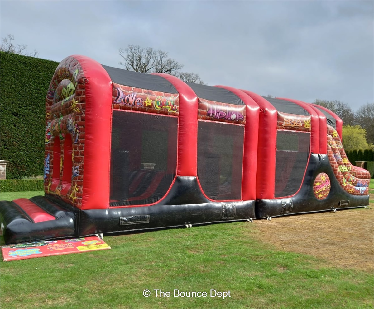 Graffiti Obstacle Course 6FT - Hire in Hampshire | The Bounce Dept