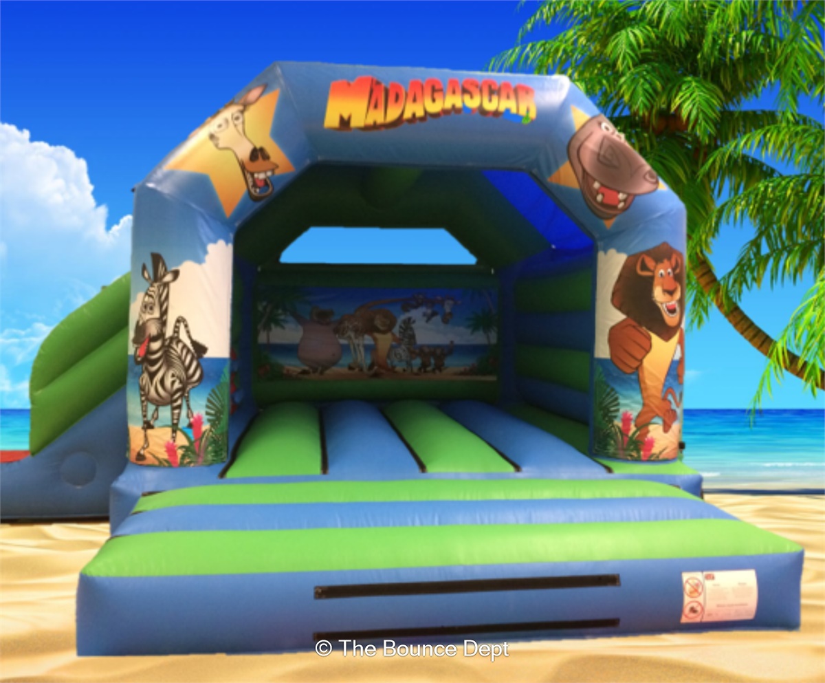 Madagascar Castle (with or without slide) - Bouncy Castle Hire ...