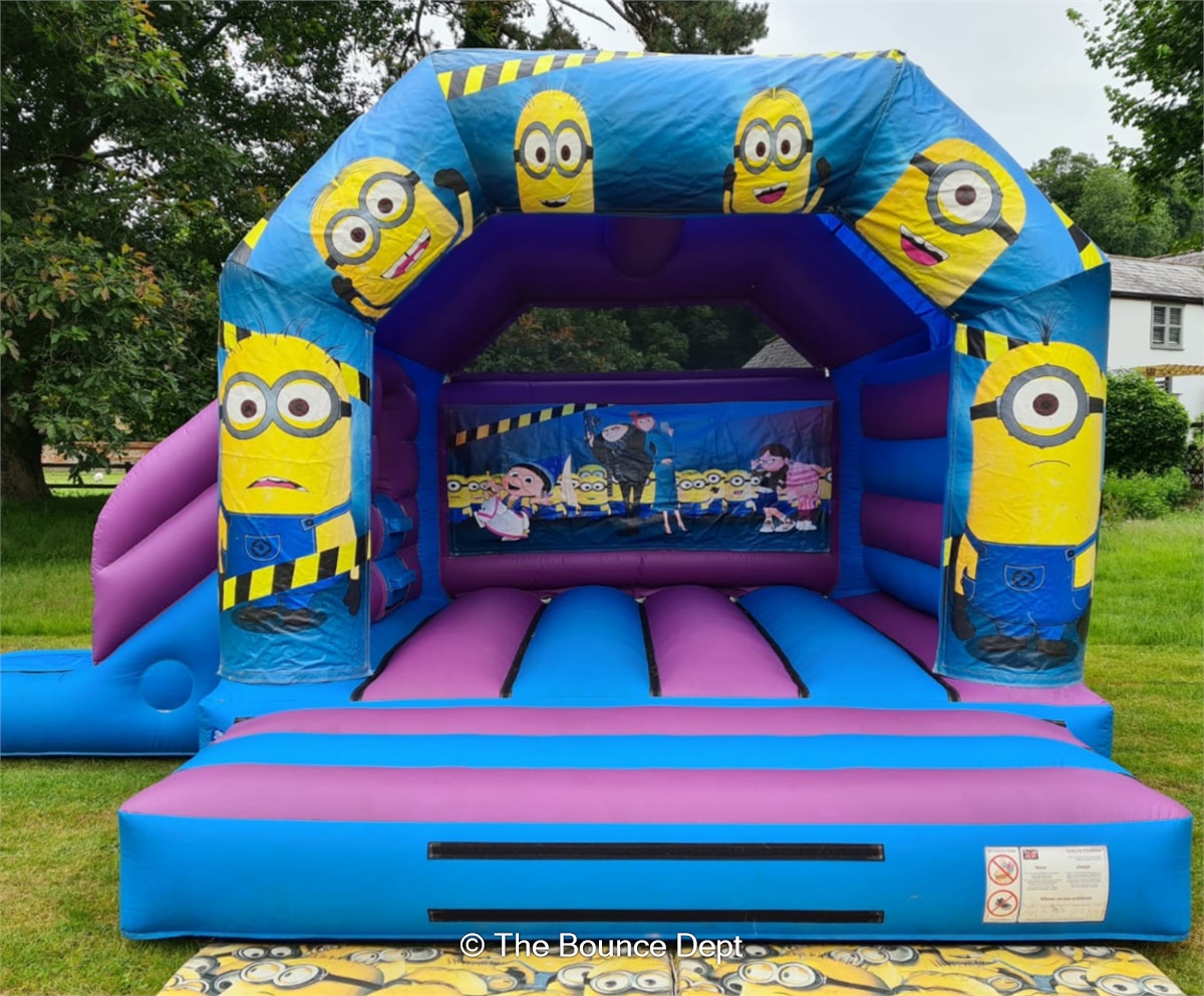 Minion Bouncy Castle Hire | Minion Mayhem Castle With Slide