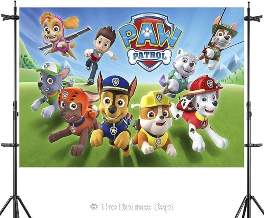 Paw Patrol Backdrop with Stand - Hire in Hampshire | The Bounce Dept