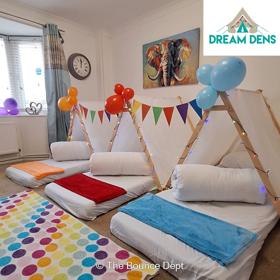Rainbow Teepee Sleepover Party | The Fun4Hire Network